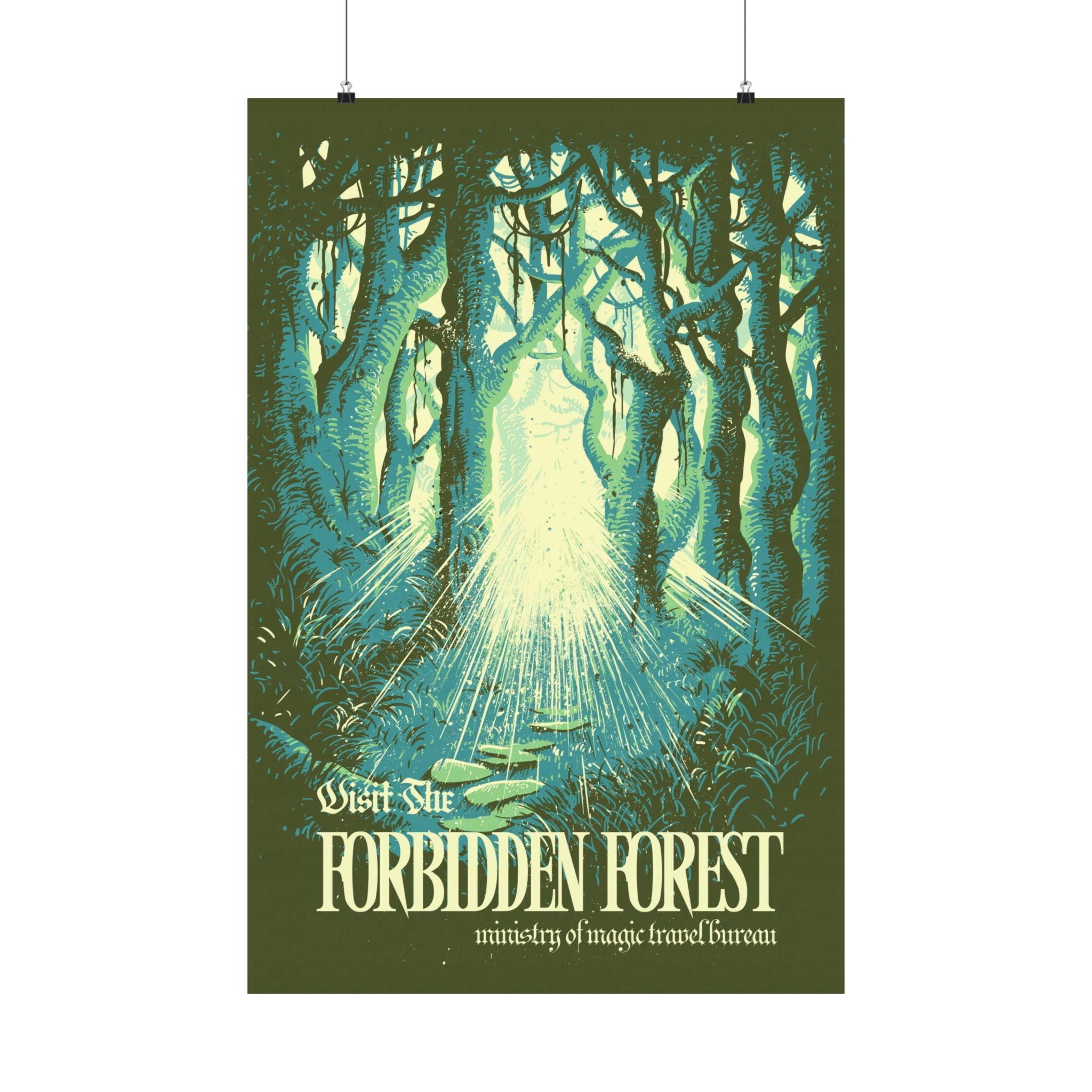 Visit The Forbidden Forest Travel Poster – Visit Series